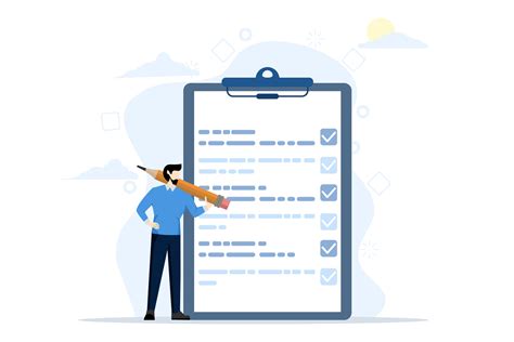 Concept Of Getting Things Done Completing Task Or Business Achievement Completing Checklist