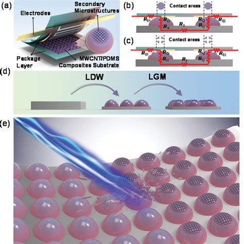 laser direct writing of highly ordered two‐level hierarchical microstructures for flexible