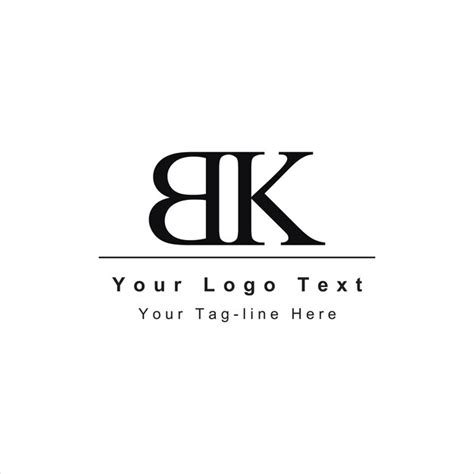 Premium Vector Bk Kb Initial Based Alphabet Icon Logo