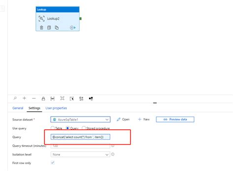Azure Dynamically Pass Table Name In Lookup And For Each Activity In