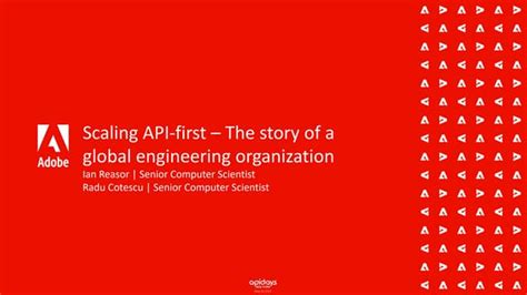 Scaling Api First The Story Of A Global Engineering Organization Pdf