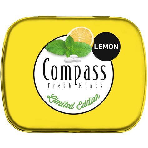 Compass Lemon Suger Free 50 Pcs 14g Nahdi