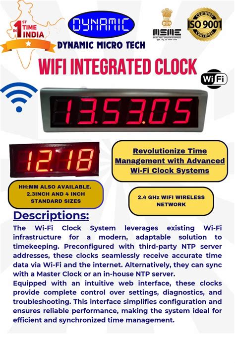 Wi Fi Digital Clock At ₹ 11000 Piece Flip Display Clock In Mumbai Id 2854878056173