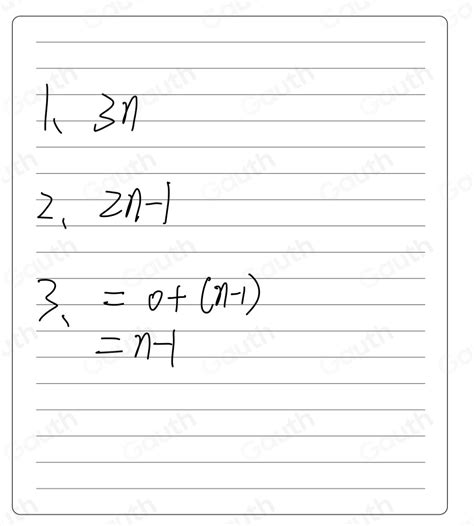 Solved The Given Pattern Continues Write The N Th Term Of Each Sequence Suggested By The