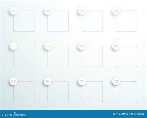 Numbered Outlined Text Box Steps To Vector Cartoondealer