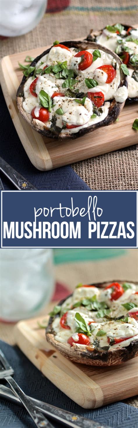 Portobello Mushroom Pizzas Recipe Healthy Pizza Recipes Cooking