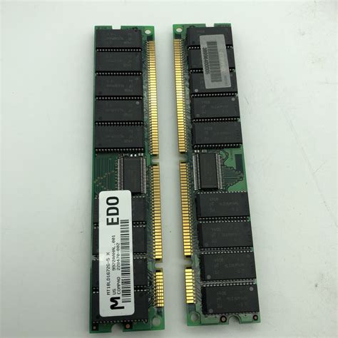Vintage 128mb Edo Ecc 168pin Dimm Ecc Memory Module 50ns Micron