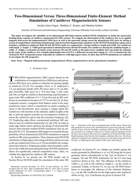 pdf two dimensional versus three dimensional finite element method
