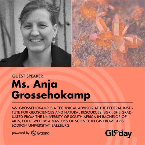 Nust Gis Day On Linkedin Anja Is Joining Us As A Guest Speaker For Gis Day 22 She Has Been…