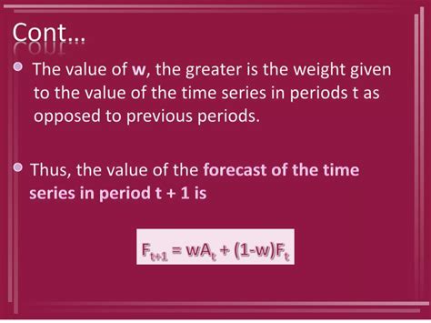Exponential Smoothing Smoothing Techniques 2 Ppt