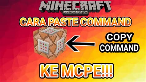 Cara Paste Command Ke Mcpe Youtube