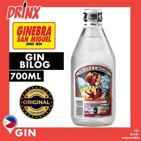Ginebra San Miguel Gin Gin Bilog 700ml Lazada Ph