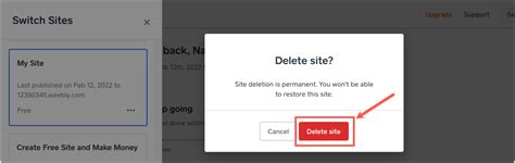 How To Un Publish Or Delete Your Weebly Site WebNots