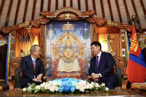 Ерөнхийлөгч У Хүрэлсүх НҮБ ын 8 дахь Ерөнхий нарийн бичгийн дарга Бан