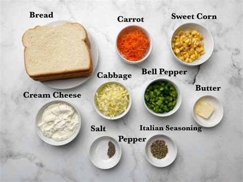 Veg Cream Cheese Sandwich Indian Veggie Delight