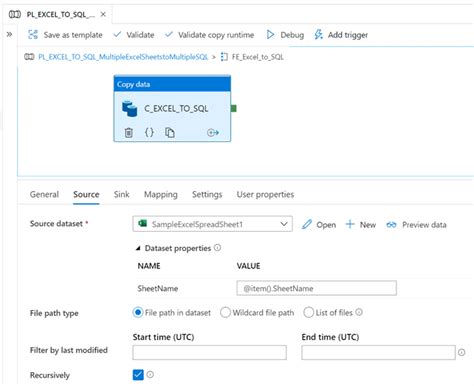 Import Data From Excel To Azure SQL Database Using Azure Data Factory