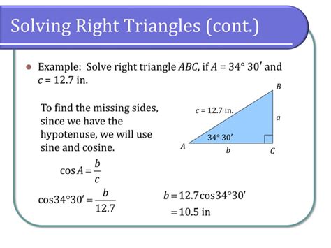 Solving Right Triangles PDF Geography Science