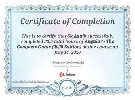 Sk Aquib On Linkedin Udemey Angular Certified Frontend Developer