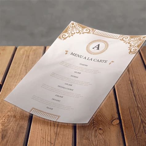 Laminated Restaurant Menus Durable And Custom Designs Upl