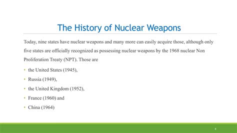 Nuclear Weapons A Brief History Pptx