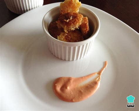 Camarones Rebozados En Salsa Rosa