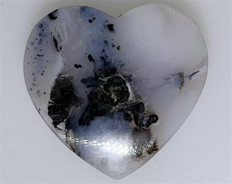Heart Shaped Dendrite Agate Cabochon 5738 Carats 002 14 005 Etsy