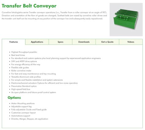 Conveyor Components Belt Conveyor Parts Conovey