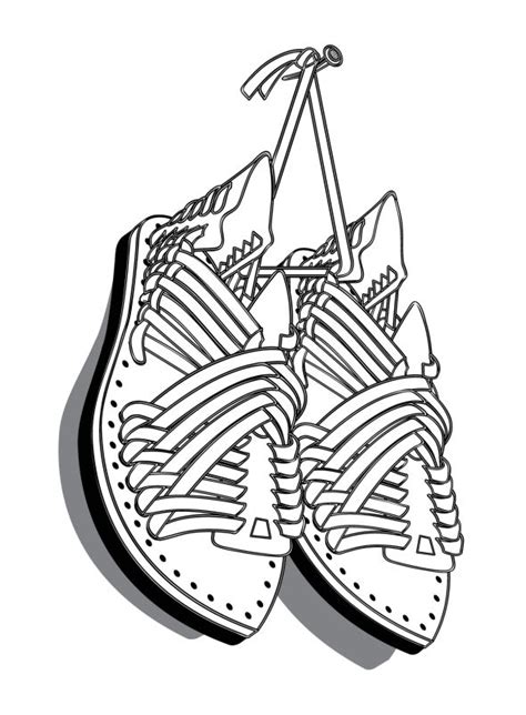 How To Draw Huaraches Shoes