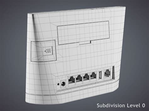 Wifi 라우터 화웨이 B315 3d 모델 16 Obj Max Fbx Free3d