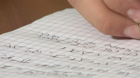 Mathematic Formulas Formulae Equations On A Paper Integral Stock Footage Video Of Calculator