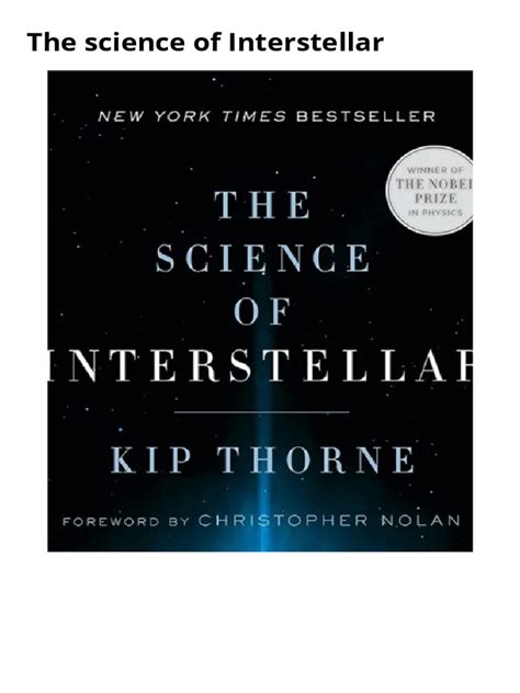 The Science Of Interstellar Explained Pdf