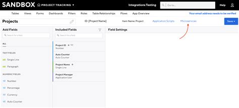 microservices and sandbox accounts trackvia