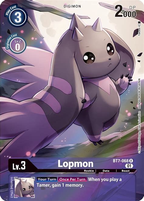 Lopmon Alternate Art Next Adventure Digimon Card Game