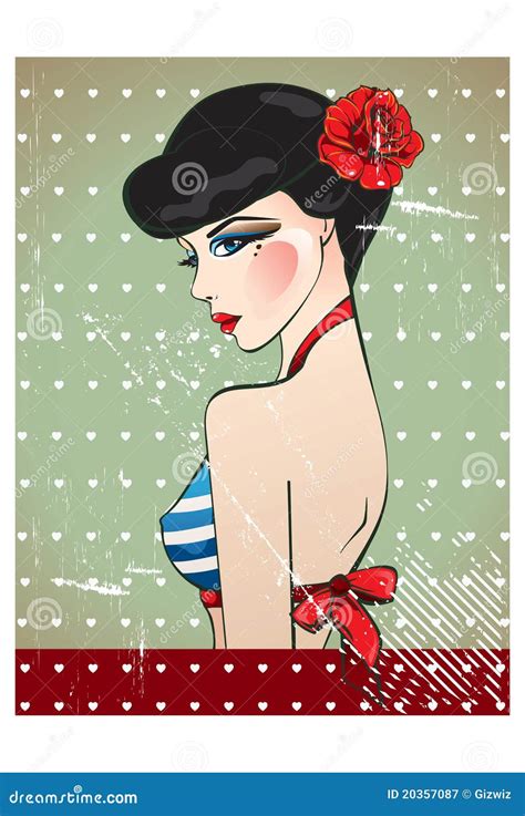 Pin Up Model Stock Vector Illustration Of Female Fashion 20357087