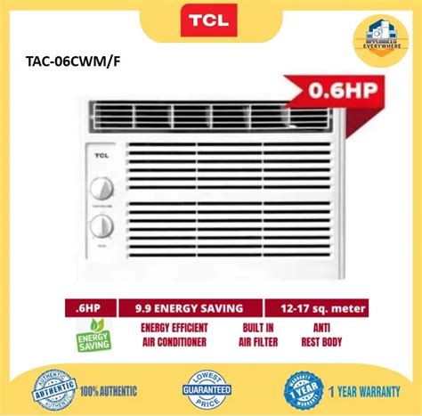 TCL TAC 06CWM F 0 6 HP Window Type Airconditioner Lazada PH