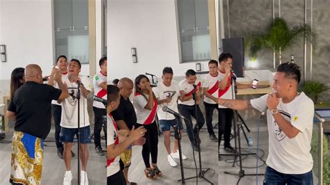 크리스티안 쿠에바는 라 벨라 루즈 오케스트라와 함께 춤을 추고 “니냐 톤타”를 소리내어 불렀습니다 Infobae