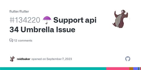 ☂️ Support Api 34 Umbrella Issue · Issue 134220 · Flutterflutter · Github