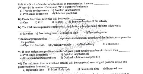 tybms semester 6 operation research q p april 2019 with solution