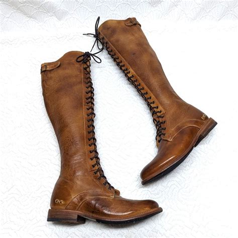 Bed Stu Leather Della Lace Up Boots Sz 8 In 2024 Lace Up Boots Lace