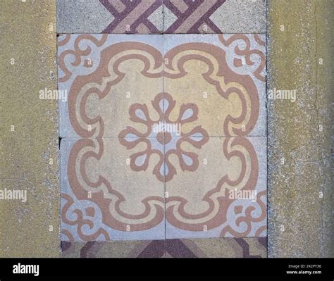 Ancient Tiled Floor Stock Photo Alamy