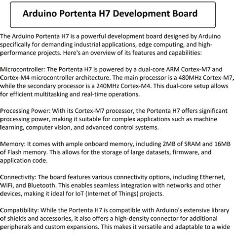 Arduio Arduino Portenta H7 Development Board At Rs 885 Piece In New Delhi Id 24606196291