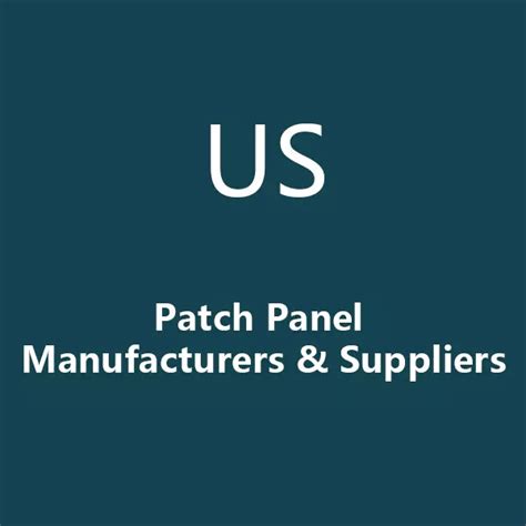 Best 10 Usa Patch Panel Manufacturers And Suppliers Gcabling Optical