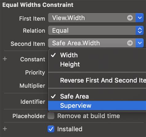 Autolayout Cannot Equal Height To Superview In Xcode 11 Stack Overflow