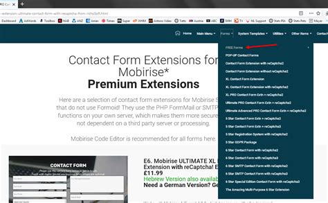 How To Customize A Form Mobirise Forums