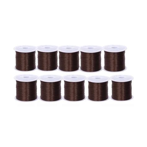Fio De Silicone Para Extensão Mega Hair 10 Rolos Com 50 Metros Rass