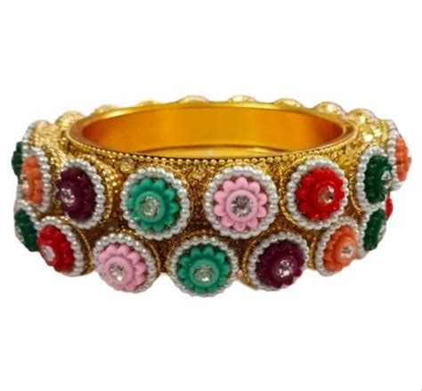 Multicolor Wedding Wear Designer Brass Bangles Size 28 Cm 4 At ₹ 400box In Jaipur