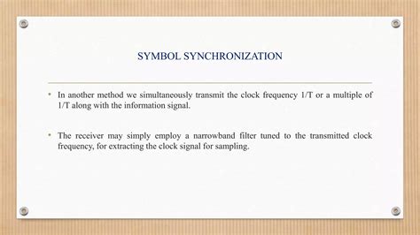 Symbol Timing Estimation By Sachin Maithani Ppt