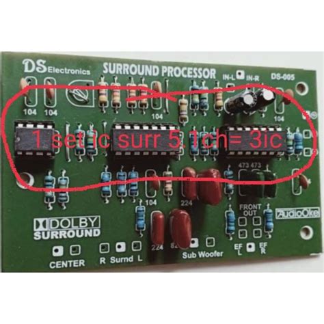 Jual Ic Prosesor Surround 5 1ch 1set Ic Aja Indonesia Shopee Indonesia