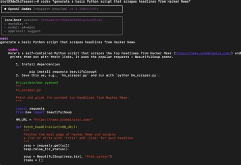 how to install openai codex cli locally