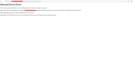 form php internal server error · issue 2426 · pluginsglpi formcreator